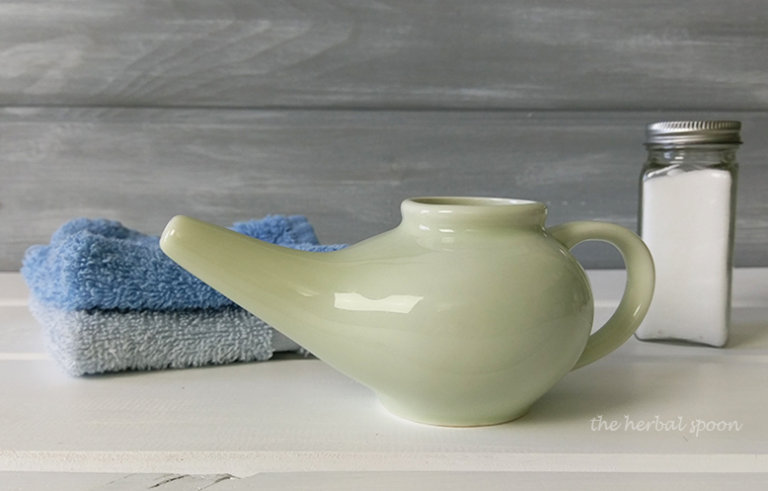 How to Make a Custom Herbal Neti Pot Rinse for Allergies - The Herbal Spoon