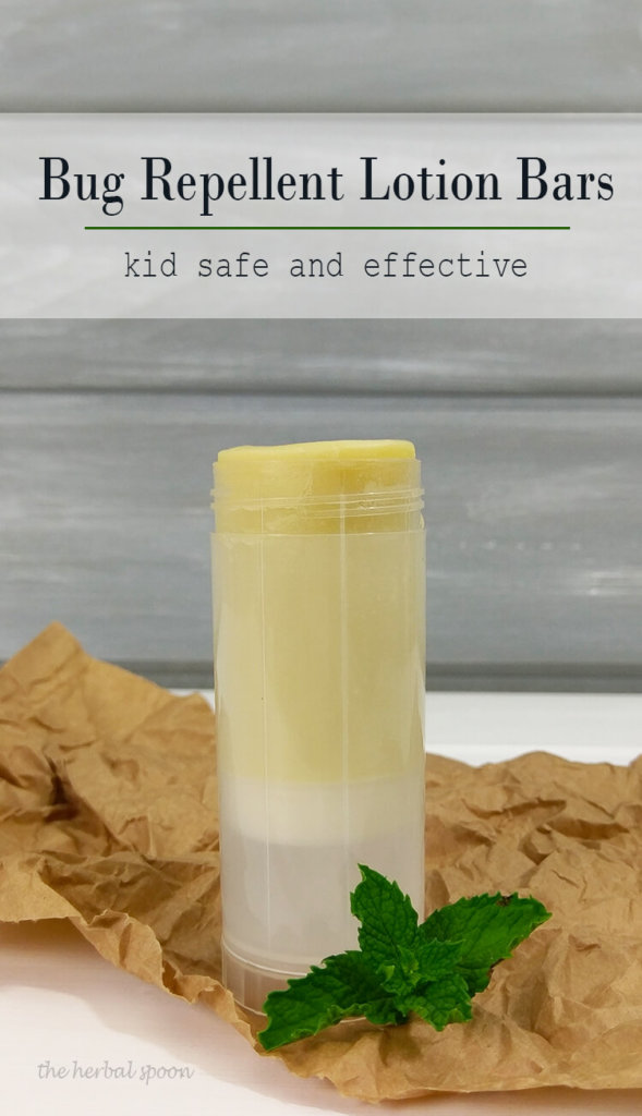 Homemade Bug Repellent Lotion Bars - The Herbal Spoon